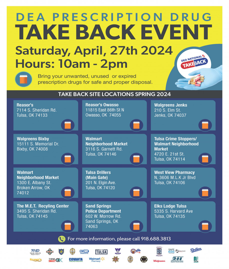 Prescription Drug Take-Back Day - Tulsa Health Department
